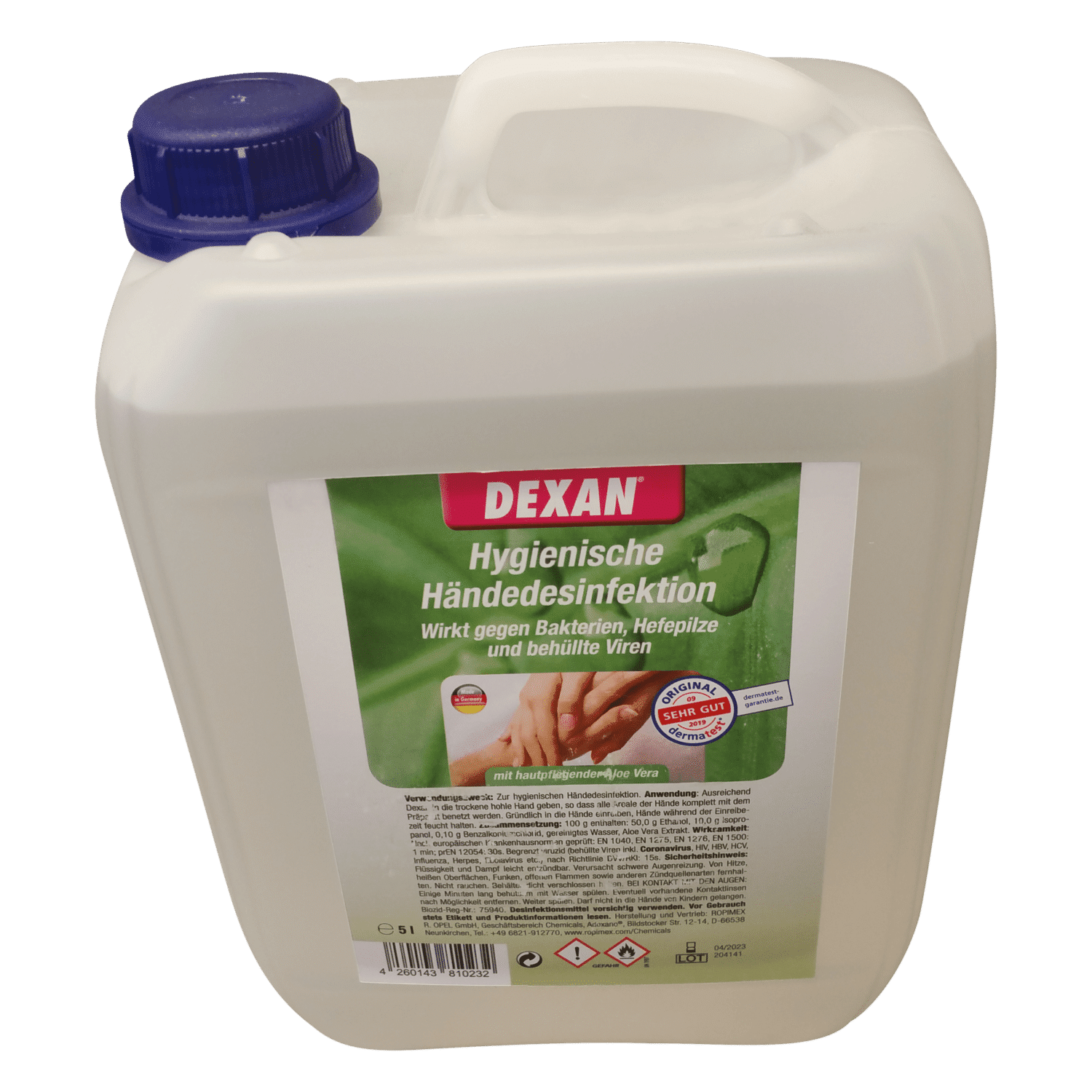 Händedesinfektionsmittel Dexan 5 Liter Kanister - versiegelung24.com